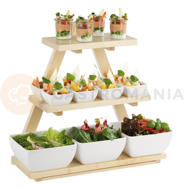 Bufetový stojan dřevěný 53x21x50 cm, světlý | APS, Triangle