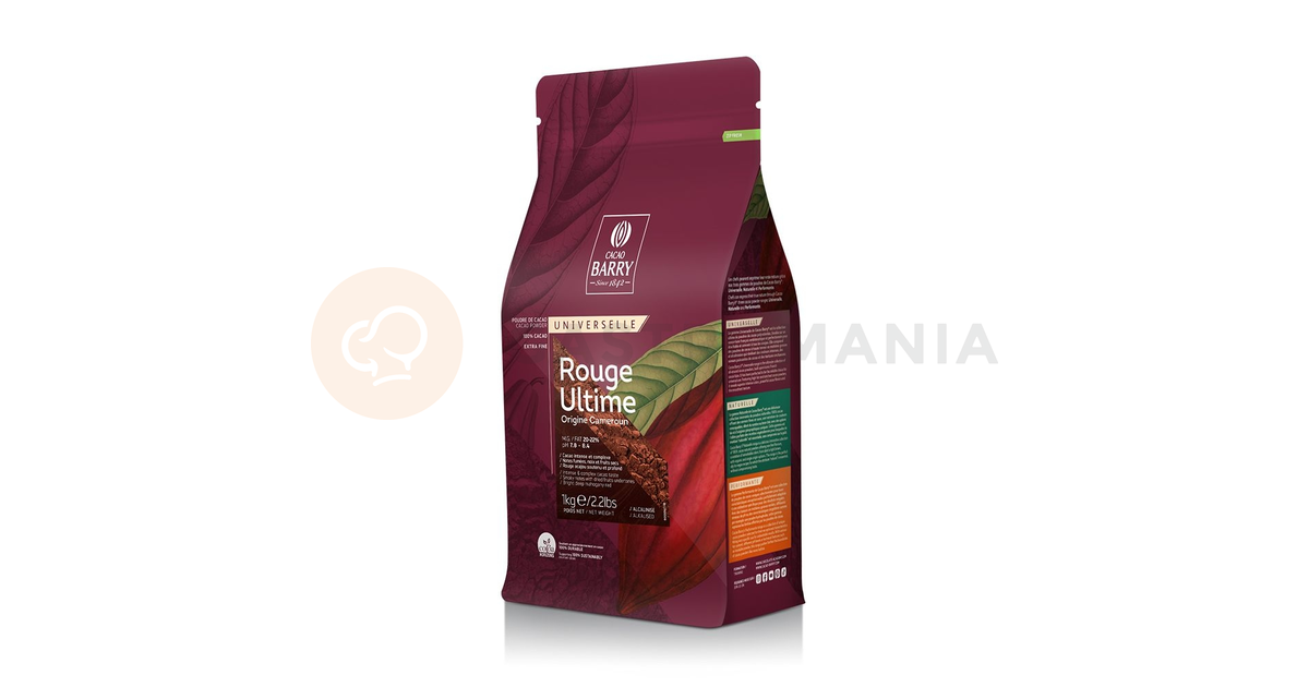 Rouge Ultime vysoce alkalické kakao 22-24 % obsahu tuku, 1 kg | CACAO ...