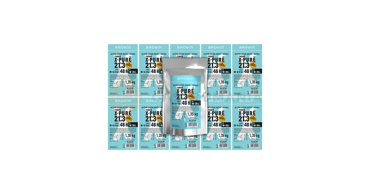 Lihovarnické kvasnice Turbo X-Pure 21,3% - 1,35 kg | BROWIN, 403108
