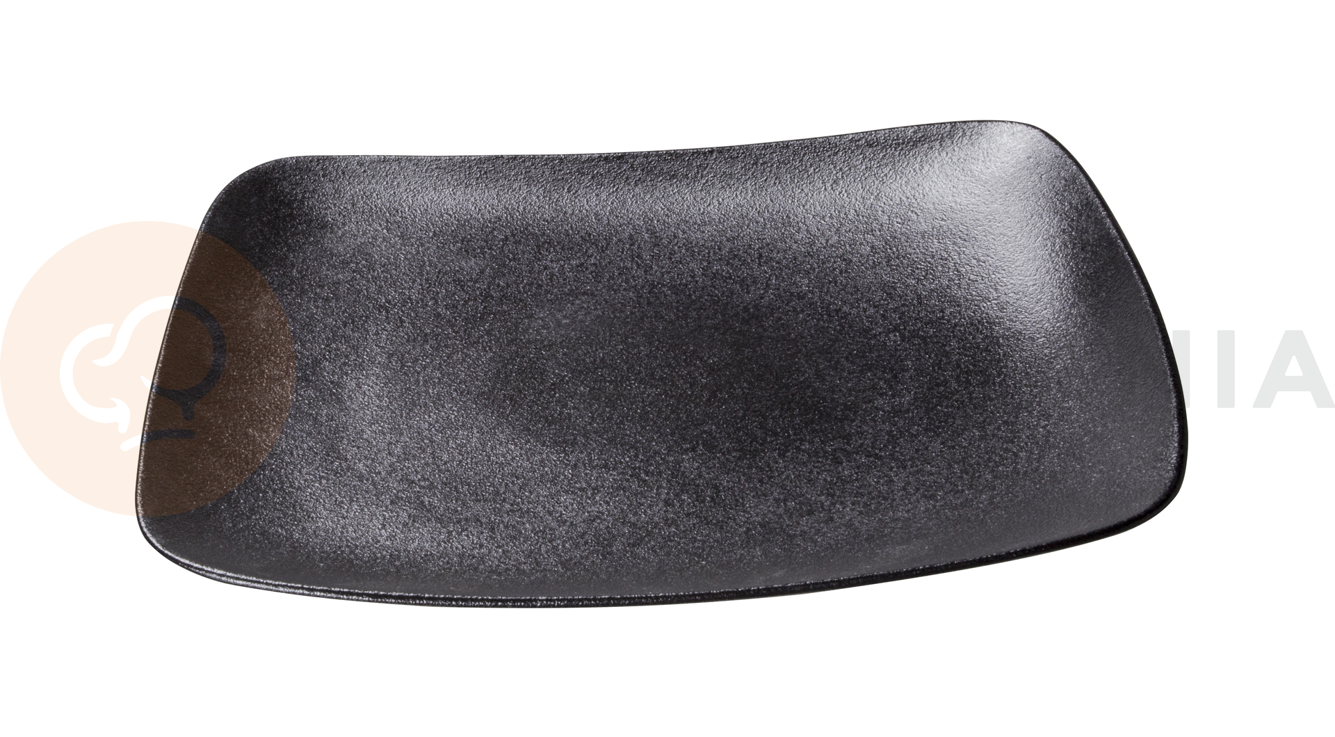 Hranatý talíř, černý 30 x 30 cm | ARIANE, Dazzle