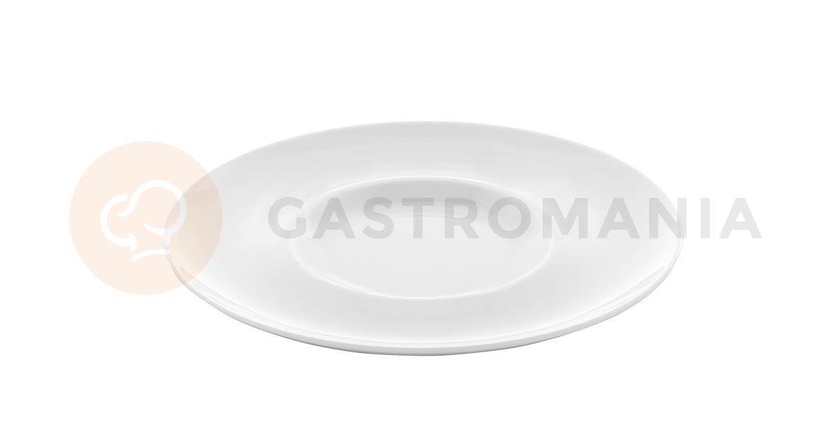 Plytký talíř z porcelánu s širokým okrajem, Ø 31 cm, bílý | FINE DINE ...