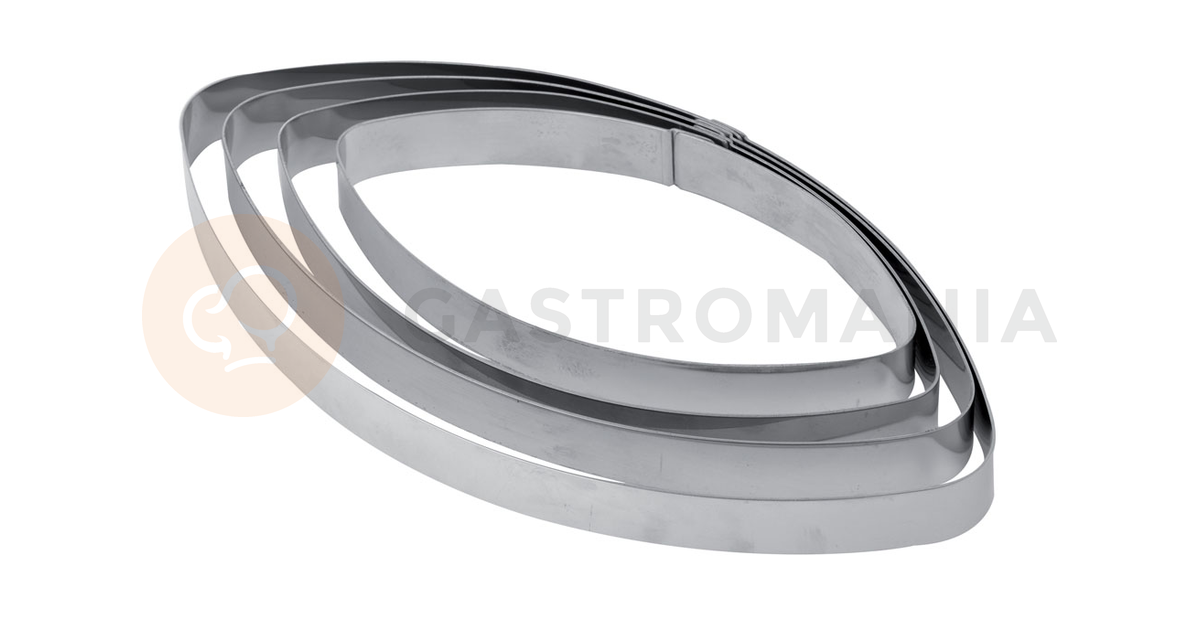 Cukrářská forma na dorty - elipsa - 26x14x2 cm | PAVONI, X29