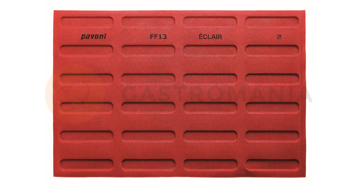 Podložka na éclairs perforovaná - 600x400 mm, 24 ks x 125x25x5 mm ...