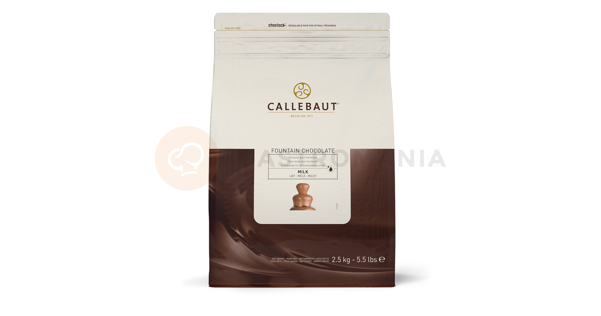 Mléčná čokoláda do čoko fontány, 37,8% 2,5 kg balení | CALLEBAUT, CHM ...