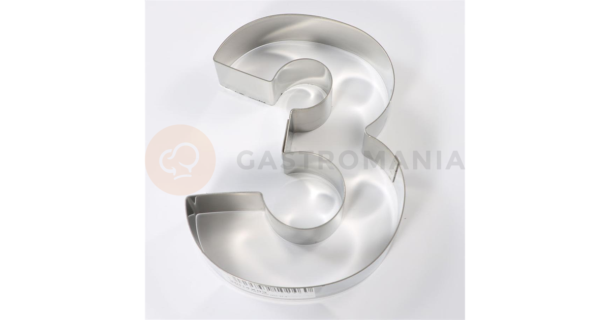 Forma ve tvaru číslice, číslo 3 - 300x40 mm - 40H4X03 | MARTELLATO ...