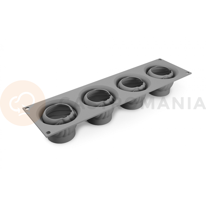 Silikonová forma na dezerty a monoporce, duny, 4x 130 ml, 100x380x60 mm ...