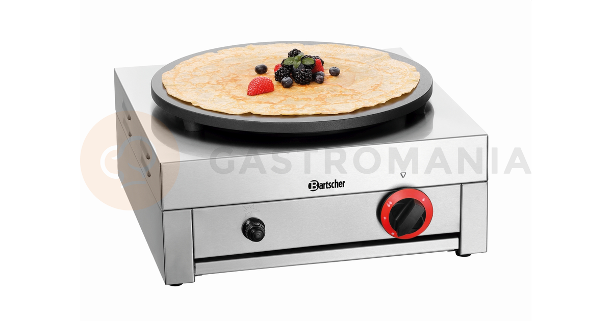 Plynový palačinkovač, litinová deska 40 cm, 450x500x250 mm | BARTSCHER ...