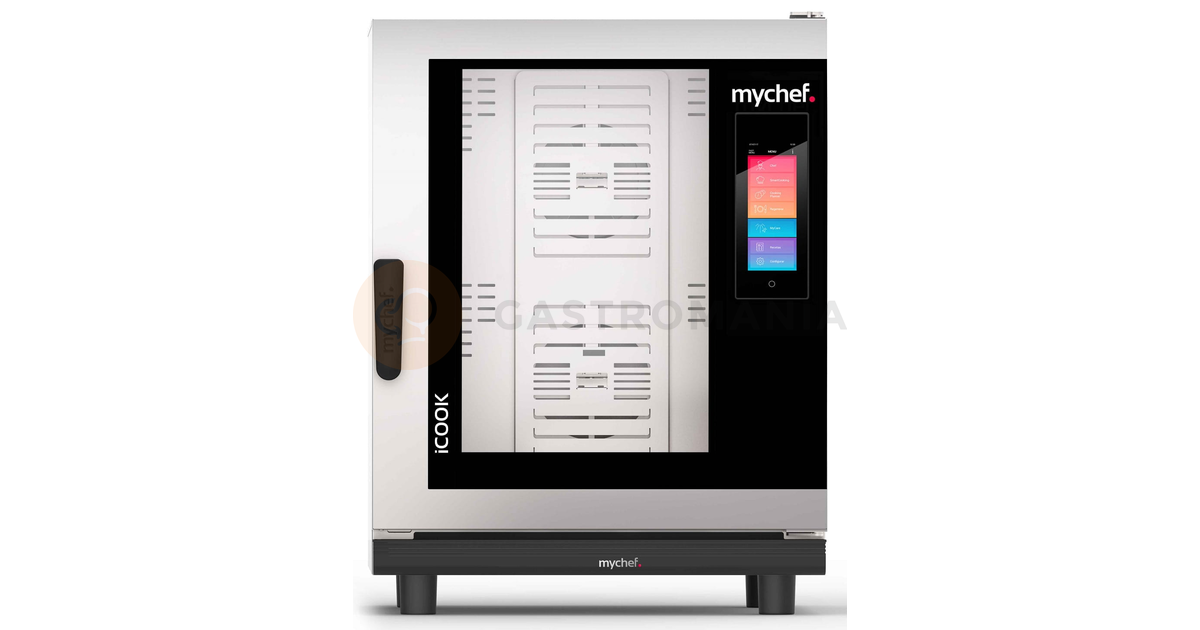 Plynový konvektomat, automatický systém mytí, 10x GN1/1, 20 kW, 230 V | MYCHEF, iCook 101G