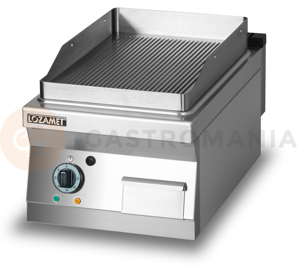 Elektrická grilovací deska, vroubkovaná, 4,05 kW, 400x700x280 mm ...